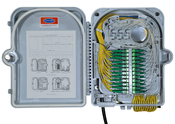 InvisiLight® 24-Fibre SlimBox Indoor / Outdoor Enclosure — Telecoms Centre