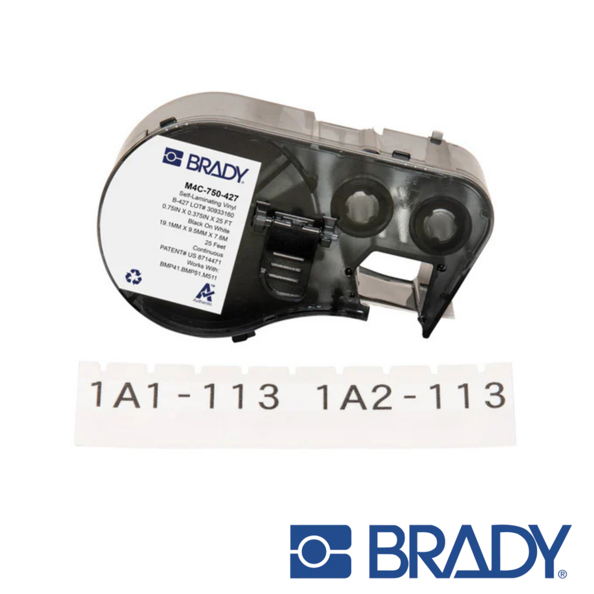 BRADY M511 Self-Laminating Vinyl Wire and Cable Labels | Selector ...