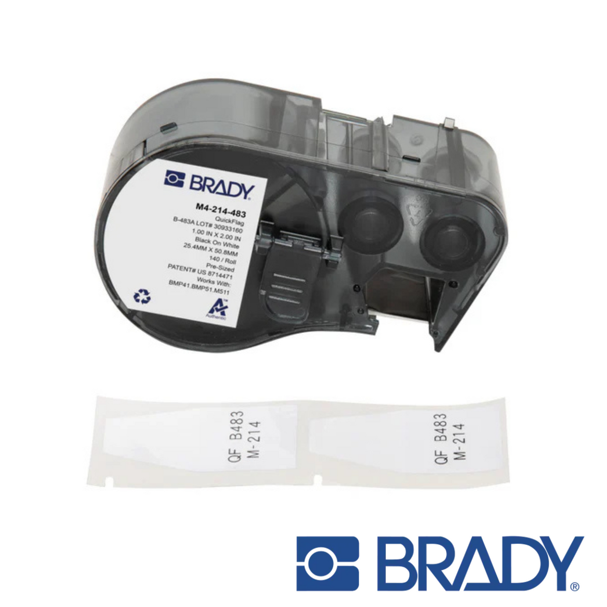 BRADY M511 QuickFlag™ Tapered Wire and Cable Flag Labels — Telecoms Centre