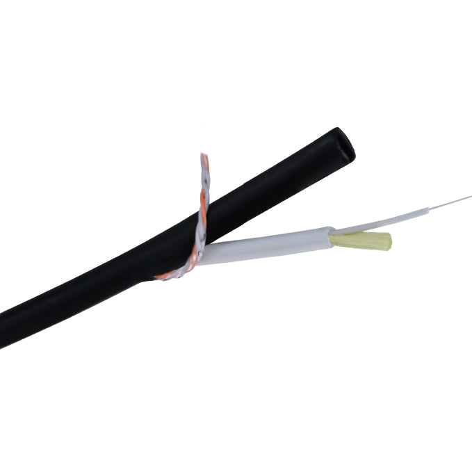 InvisiLight® 4.8mm EZ-Peel™ Black Indoor / Outdoor Drop Cable ...